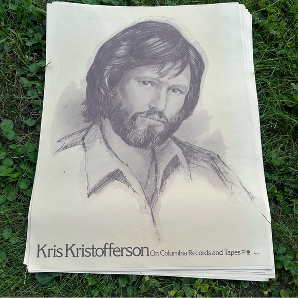 cbs | Wall Decor | Kris Kristofferson Store Display Poster | Poshmark